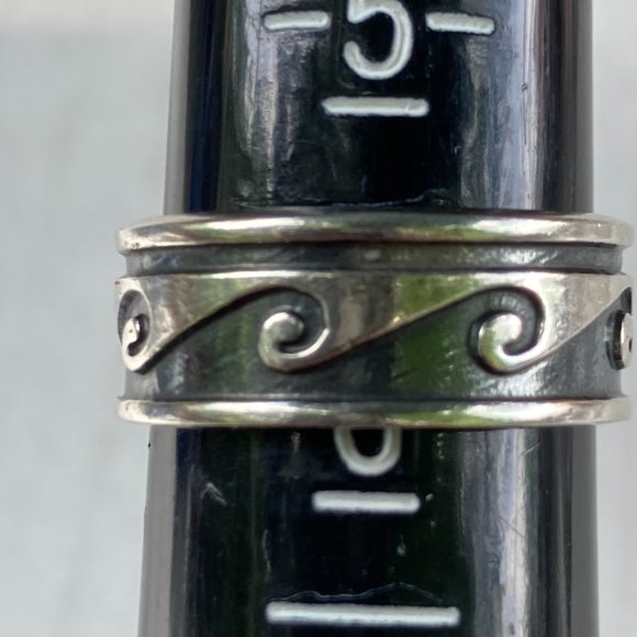 Unk | Jewelry | Pretty Sterling Silver Wave Toe Ringopen Back Ring ...